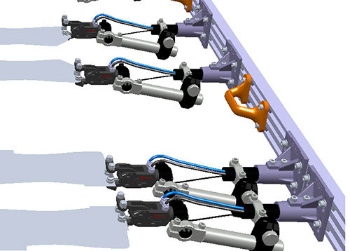 Double Acting Aluminum Gripper Self Locking Structure For Transfer Press