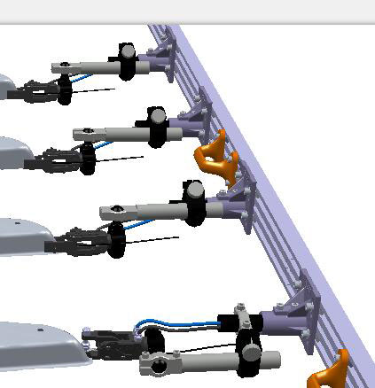 Modular Structure Pneumatic Holding Gripper , Steel Grip Tools 5 ...