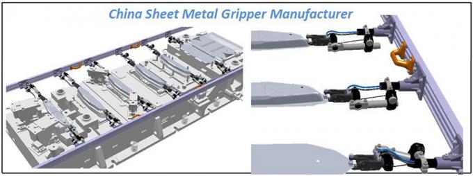 Customized Finger Tooling Transfer With Grippers On Tandem Line